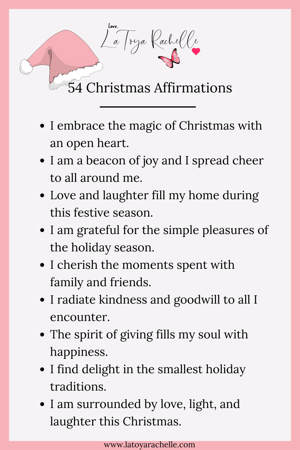 54 Heartwarming Christmas Affirmations to Get You in the Holiday Spirit ...